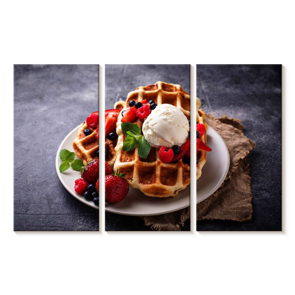 Elephant Stock Berry Belgian Waffles Wall Art - Horizontal Multi Panel ...