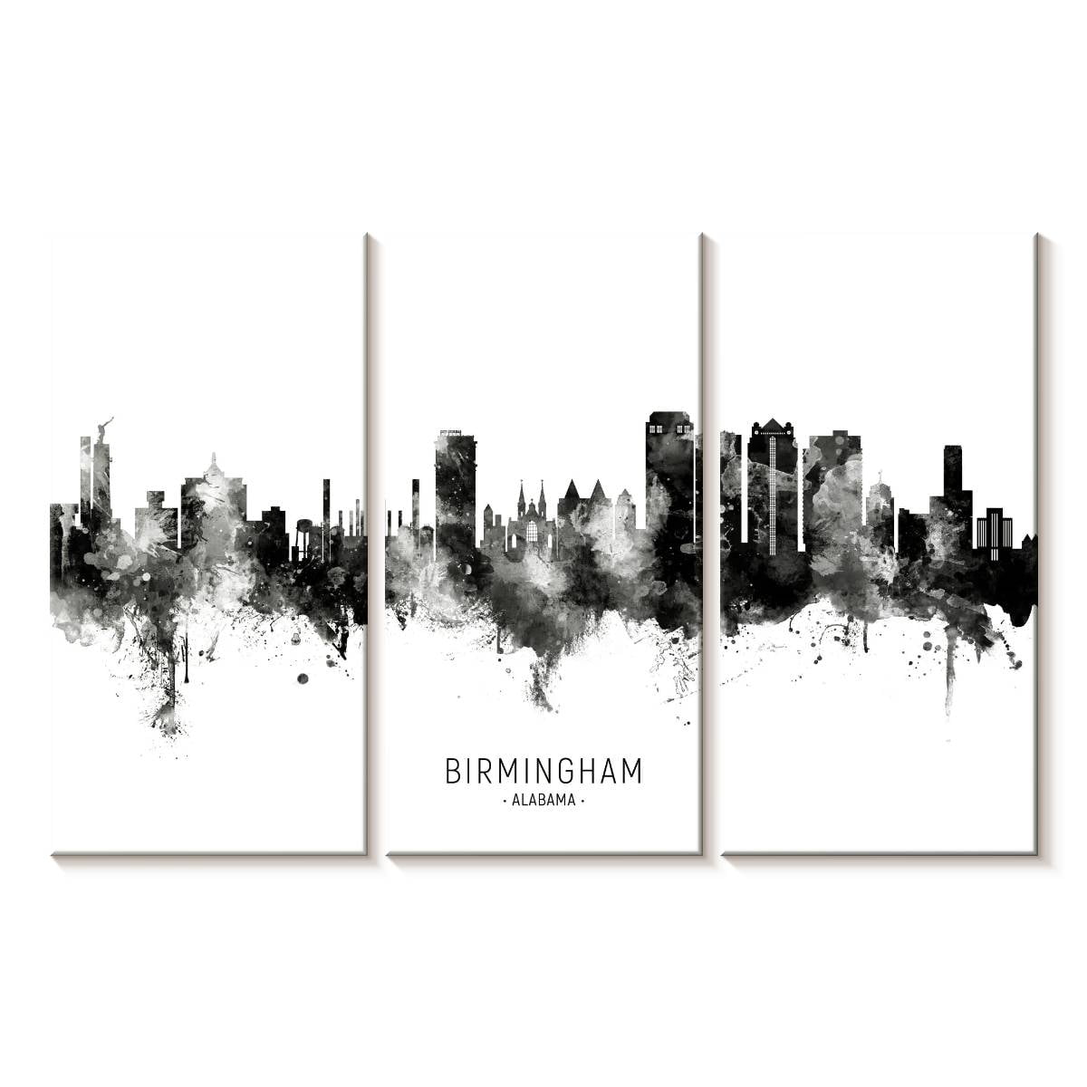 Elephant Stock Birmingham Alabama Skyline I Wall Art - Horizontal Multi ...