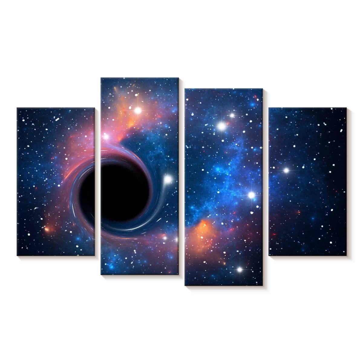 Elephant Stock Black Hole In Outer Space Wall Art - Horizontal Multi ...