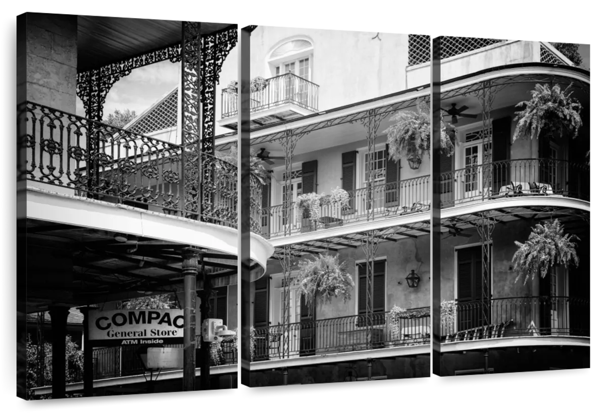 Elephant Stock Black Nola - Bourbon Balcony Facades Wall Art ...