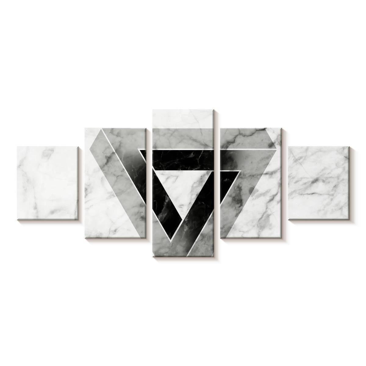 Elephant Stock Black White Grey Abstract Wall Art - Horizontal Multi ...