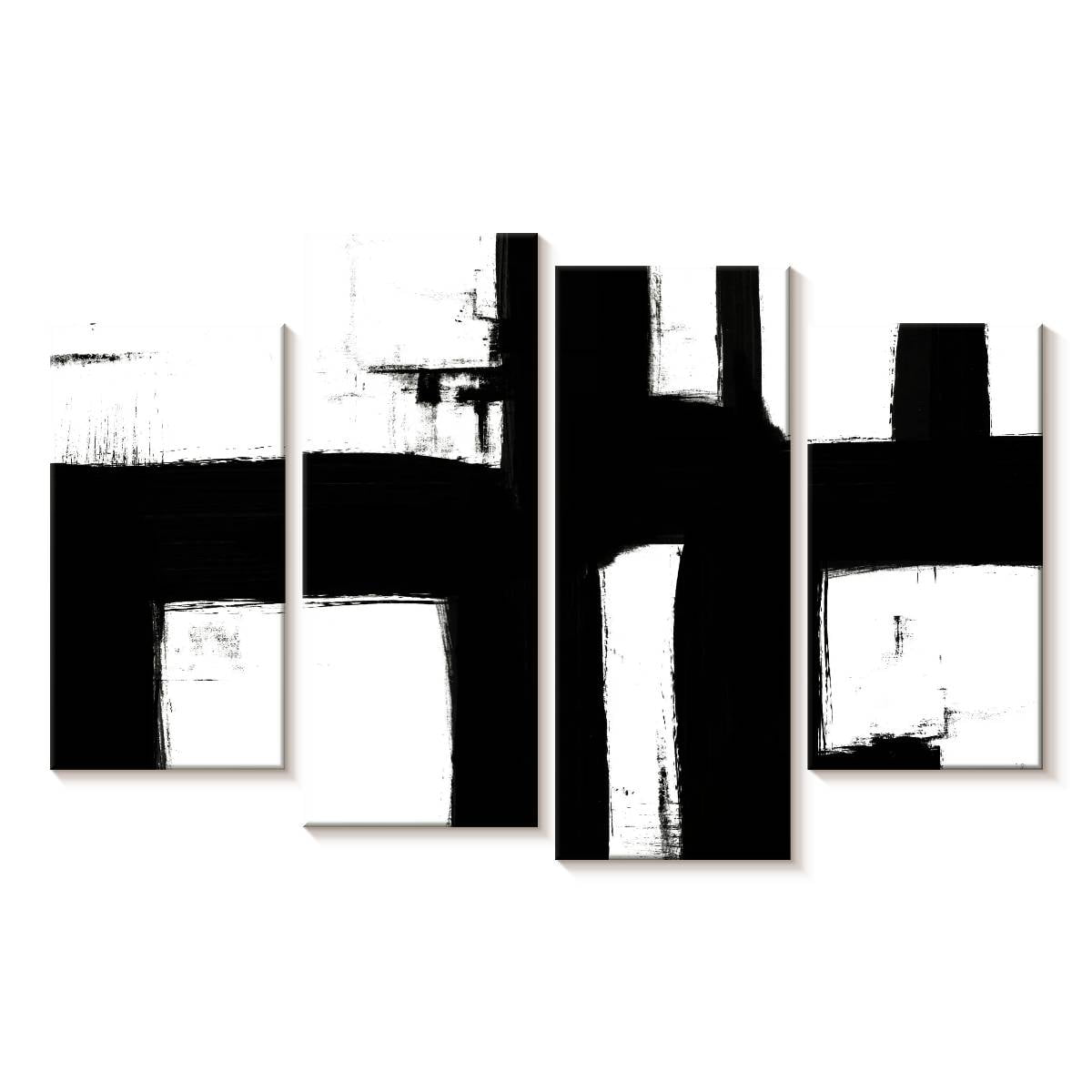Elephant Stock Black And White Minimalist Abstract Wall Art ...