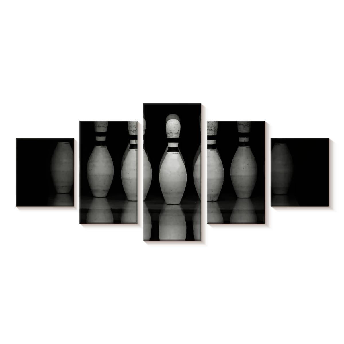Elephant Stock Bowling Pins Reflection Wall Art - Horizontal Multi ...