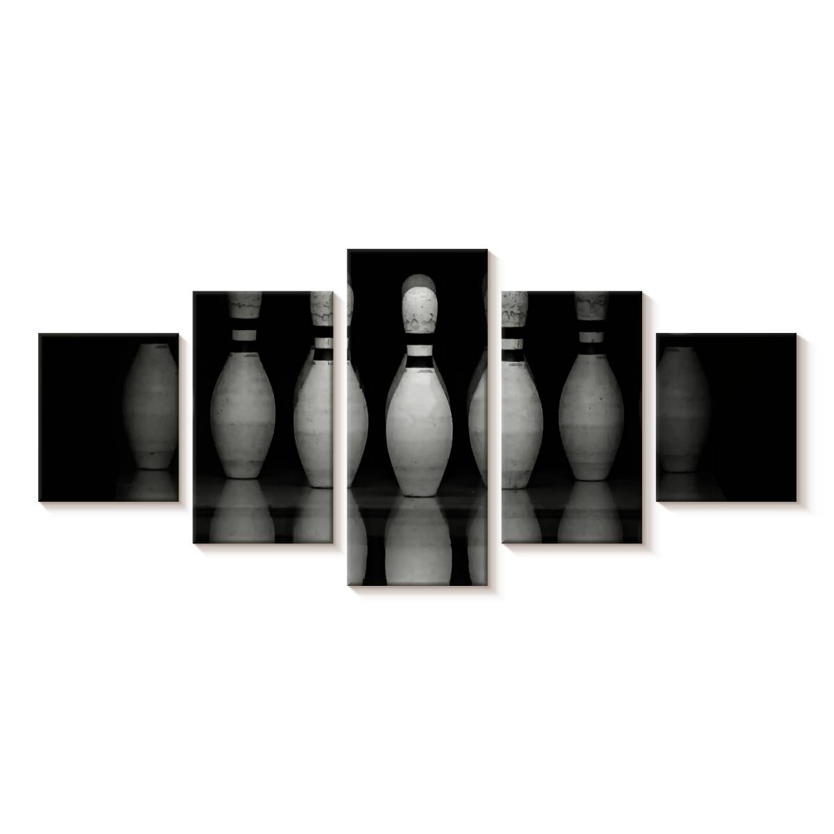 Elephant Stock Bowling Pins Reflection Wall Art - Horizontal Multi ...