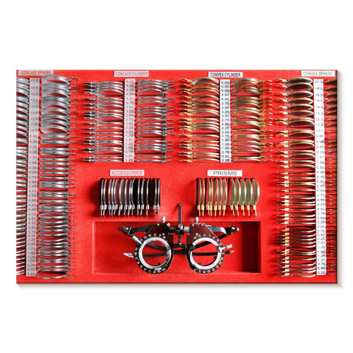 Elephant Stock Box Of Optical Lenses Wall Art - Horizontal Canvas Wall ...