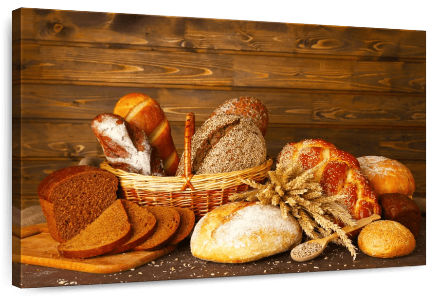 Elephant Stock Bread Assortment Wall Art - Horizontal Canvas Wall Art ...
