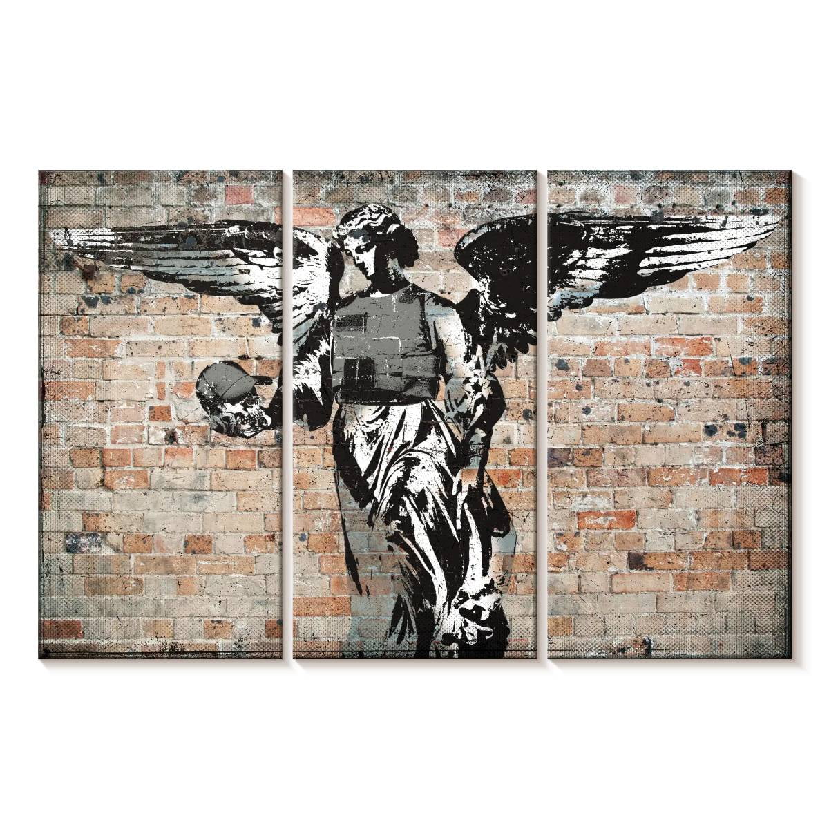 Elephant Stock Bulletproof Angel With Skull Wall Art - Horizontal Multi ...