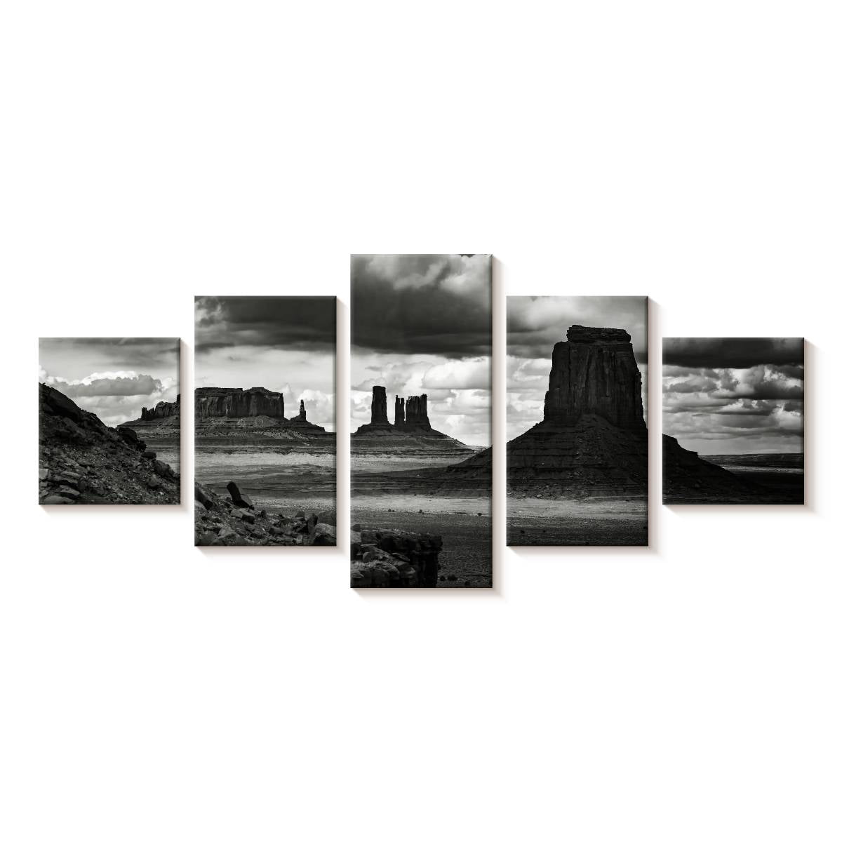 Elephant Stock Bw Monument Valley National Park Wall Art - Horizontal ...