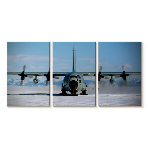 Elephant Stock C130 Aircraft In Antarctica Wall Art - Horizontal Multi ...
