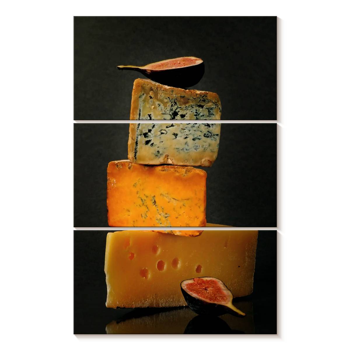 Elephant Stock Cheese And Figs Wall Art - Vertical Multi Panel Canvas ...