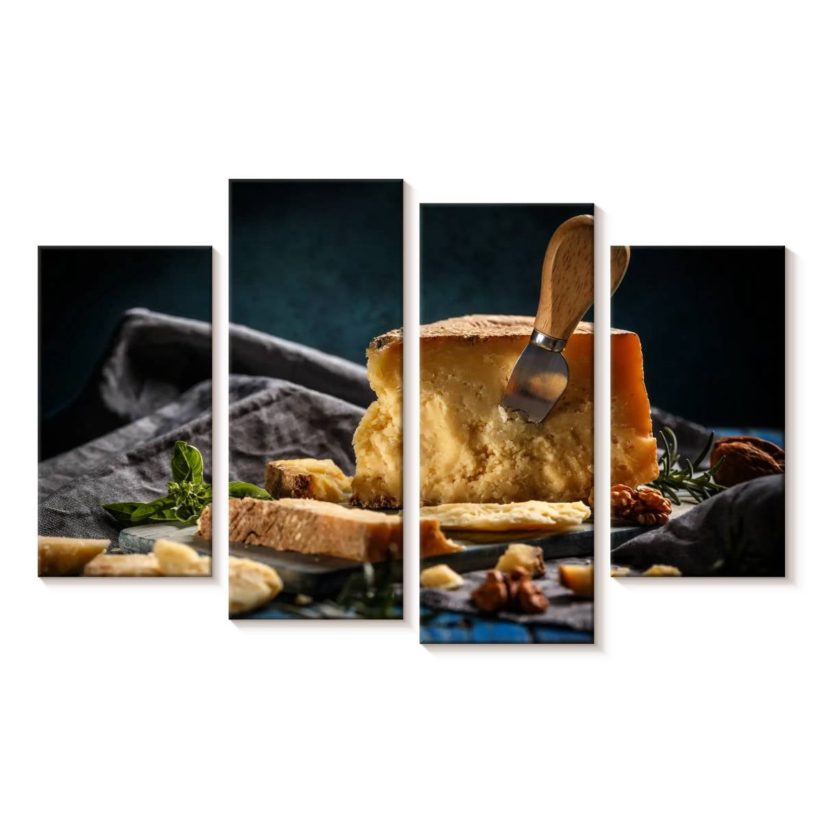 Elephant Stock Chunks Of Parmesan Wall Art - Horizontal Multi Panel ...