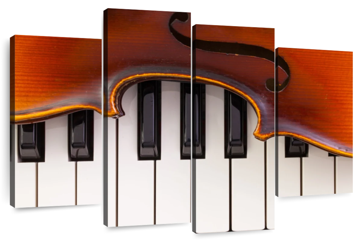 Elephant Stock Classical Instruments Wall Art - Horizontal Multi Panel ...