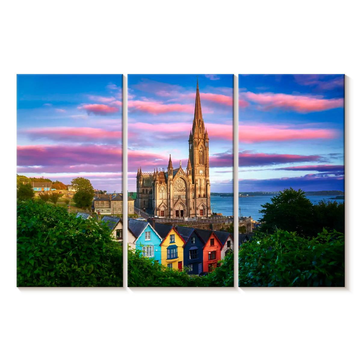 Elephant Stock Cobh Cathedral Wall Art - Horizontal Multi Panel Canvas ...