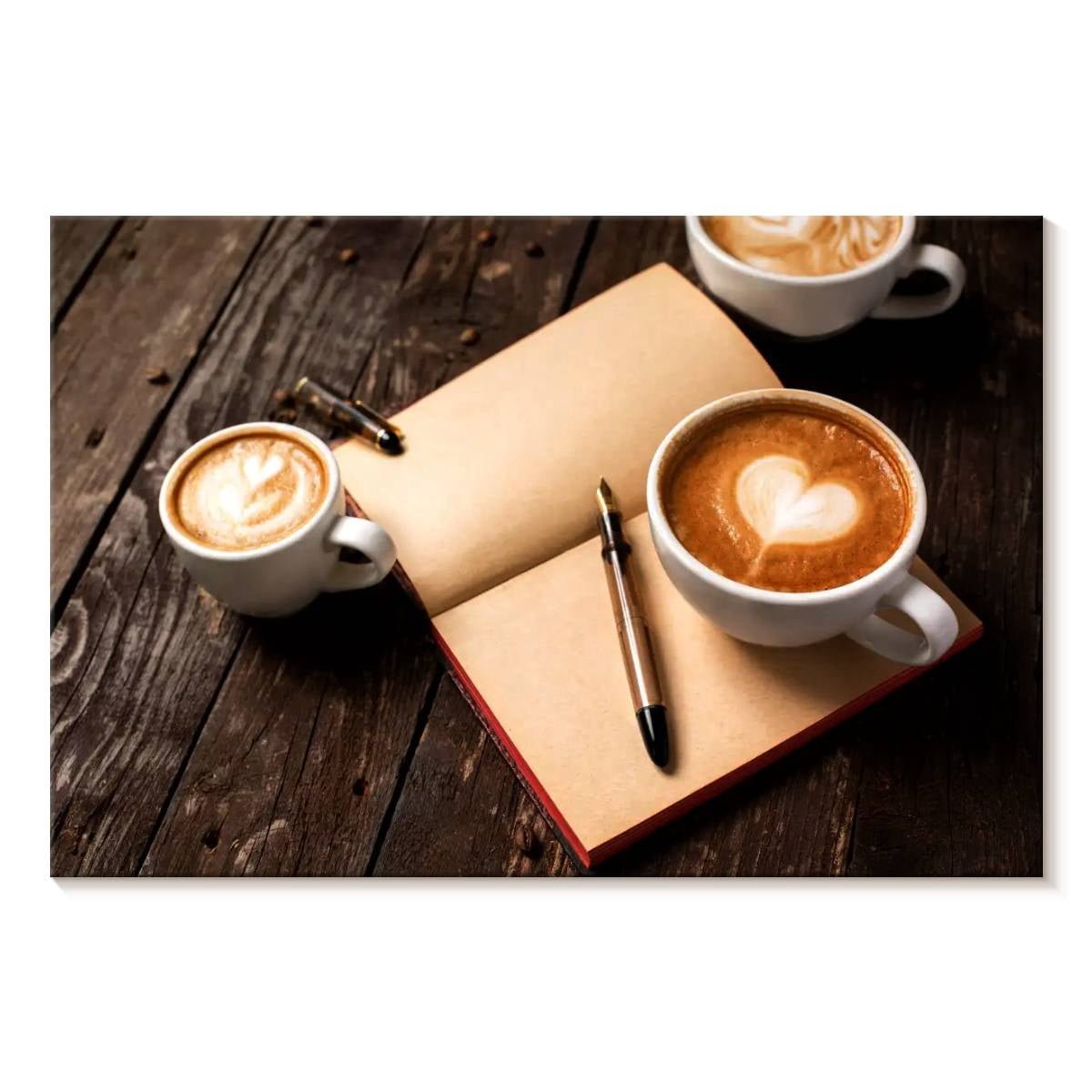 Elephant Stock Coffee And Diary Wall Art - Horizontal Canvas Wall Art ...