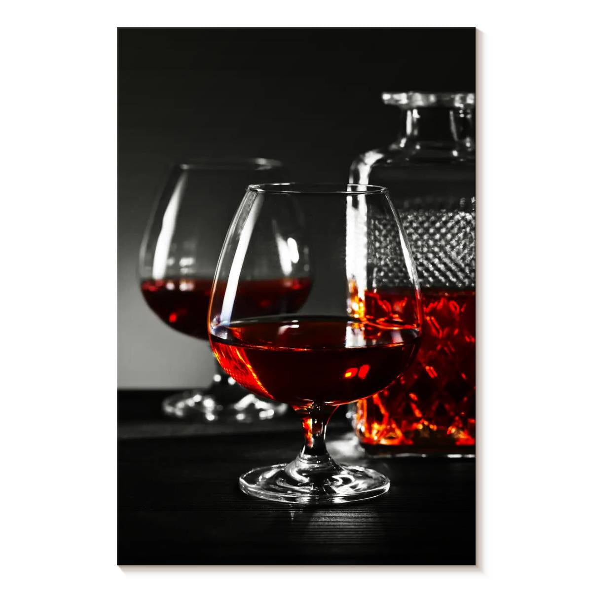 Elephant Stock Cognac Drinks Wall Art - Vertical Canvas Wall Art ...