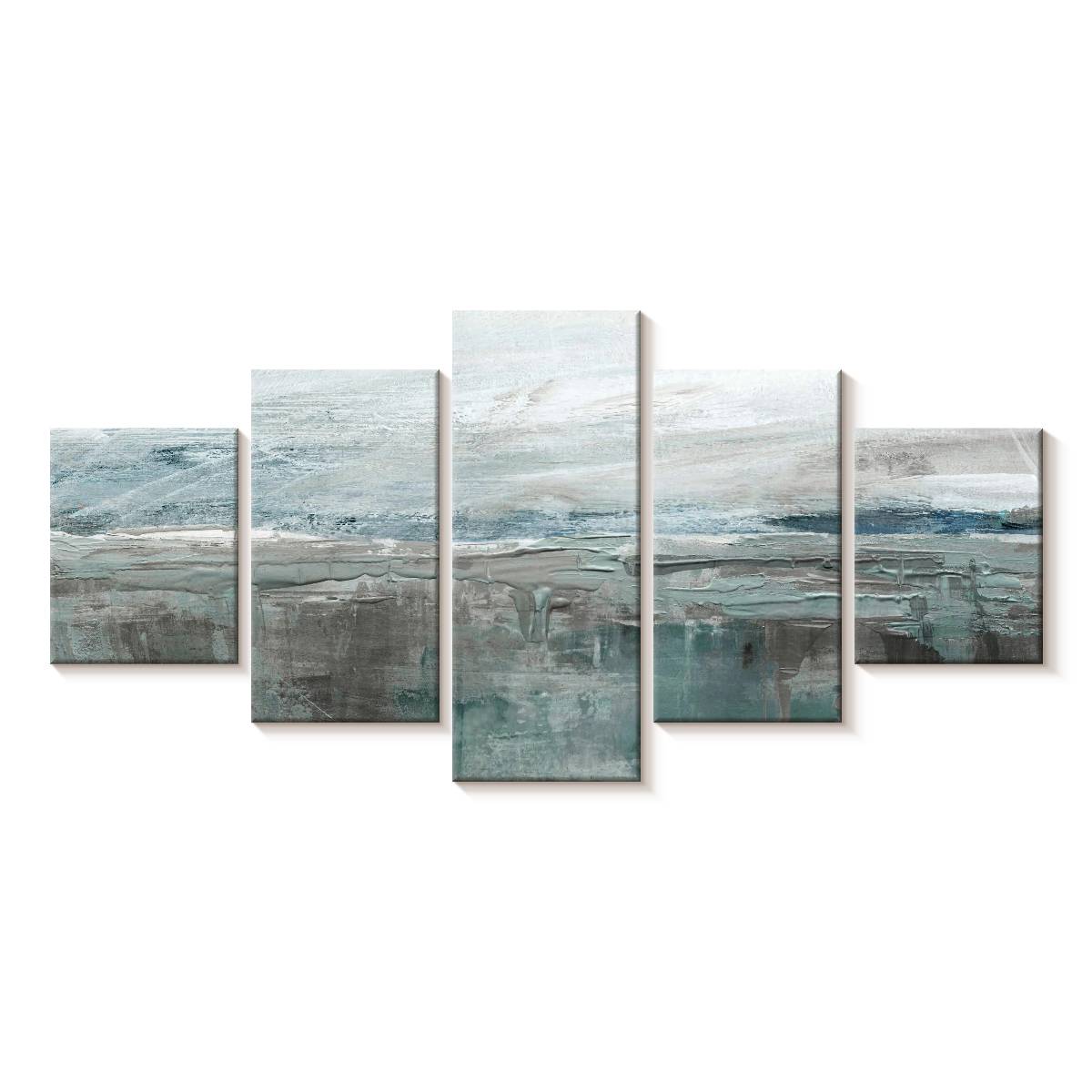 Elephant Stock Colors Of The Seaside Wall Art - Horizontal Multi Panel ...