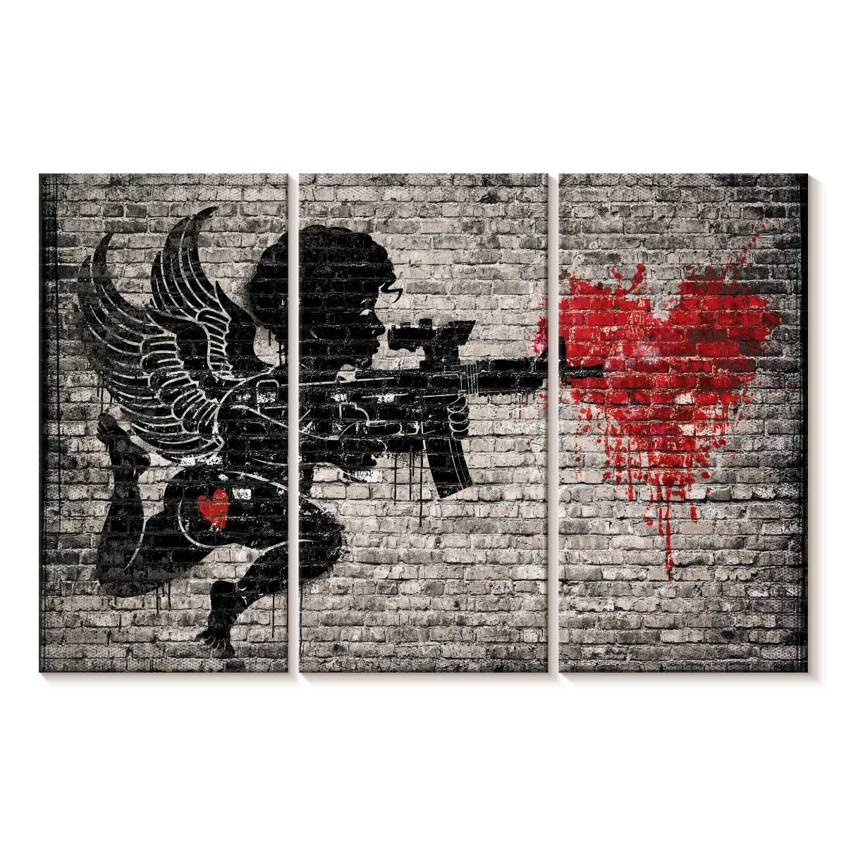 Elephant Stock Cupid Gunner Wall Art - Horizontal Multi Panel Canvas ...