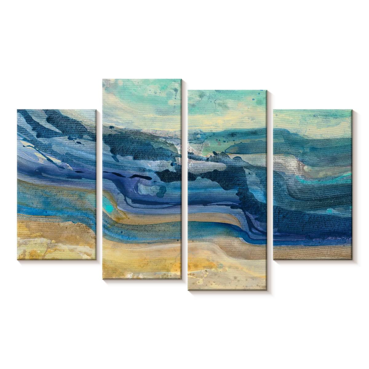 Elephant Stock Currents Wall Art - Horizontal Multi Panel Canvas ...