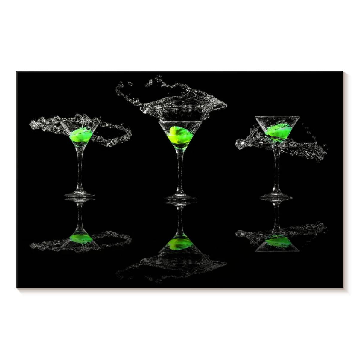 Elephant Stock Dancing Lime Cocktails Wall Art - Horizontal Canvas Wall ...