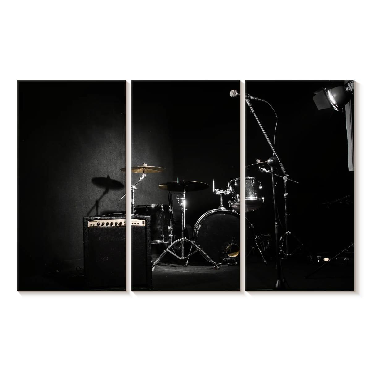 Elephant Stock Dark Musical Instruments Wall Art - Horizontal Multi ...