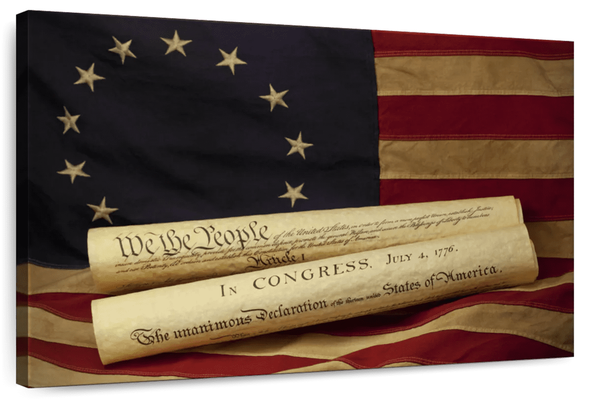 Elephant Stock Declaration Of Independence Scroll Wall Art - Horizontal ...