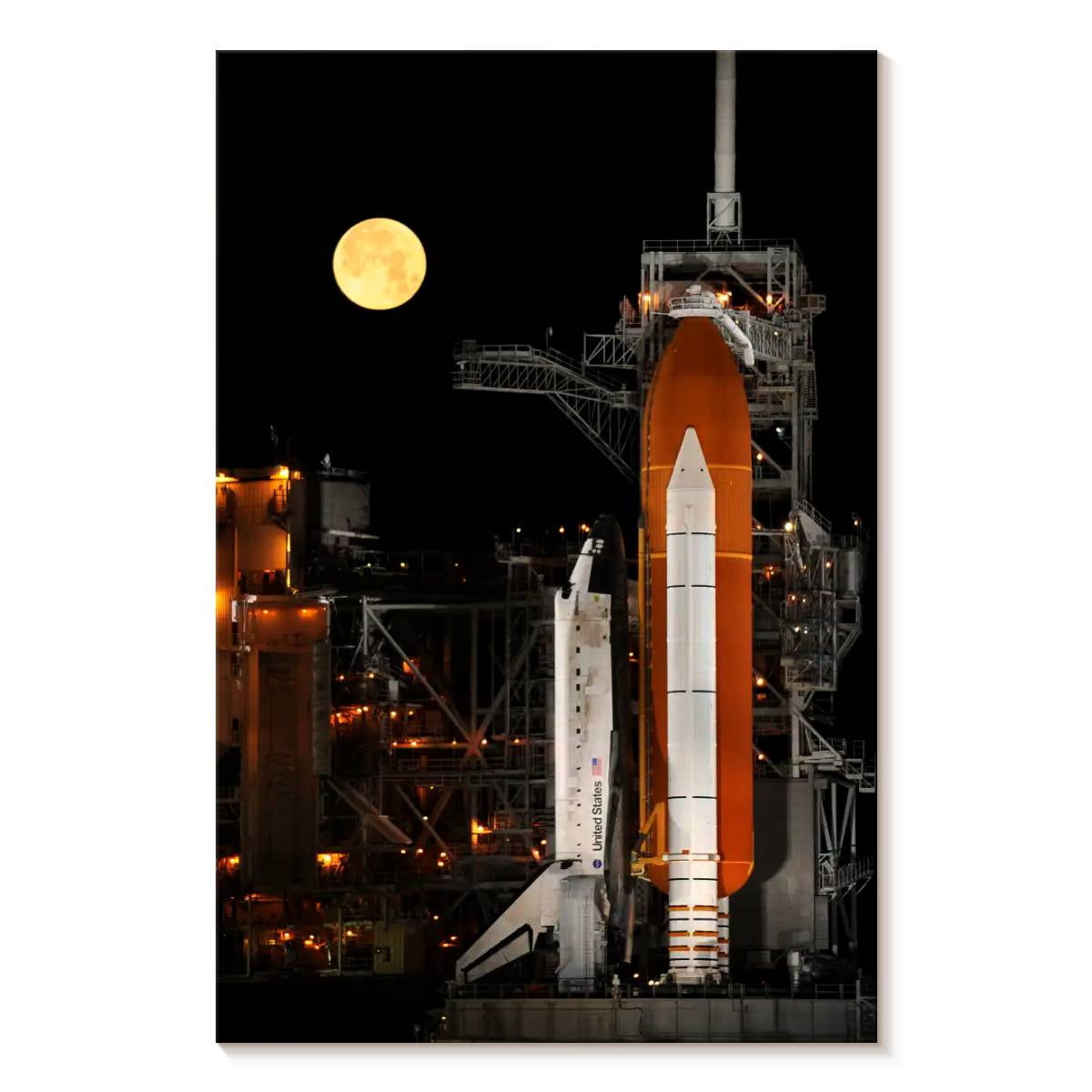 Elephant Stock Discovery Space Shuttle Wall Art - Vertical Canvas Wall ...