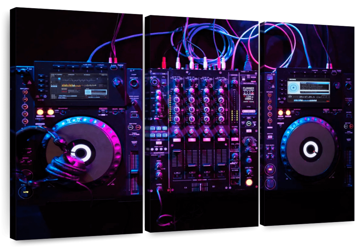 Elephant Stock Dj Audio Controller Wall Art - Horizontal Multi Panel ...