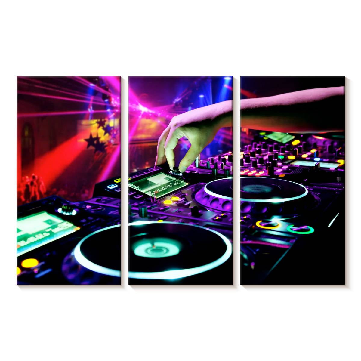 Elephant Stock Dj Equipment Wall Art - Horizontal Multi Panel Canvas ...