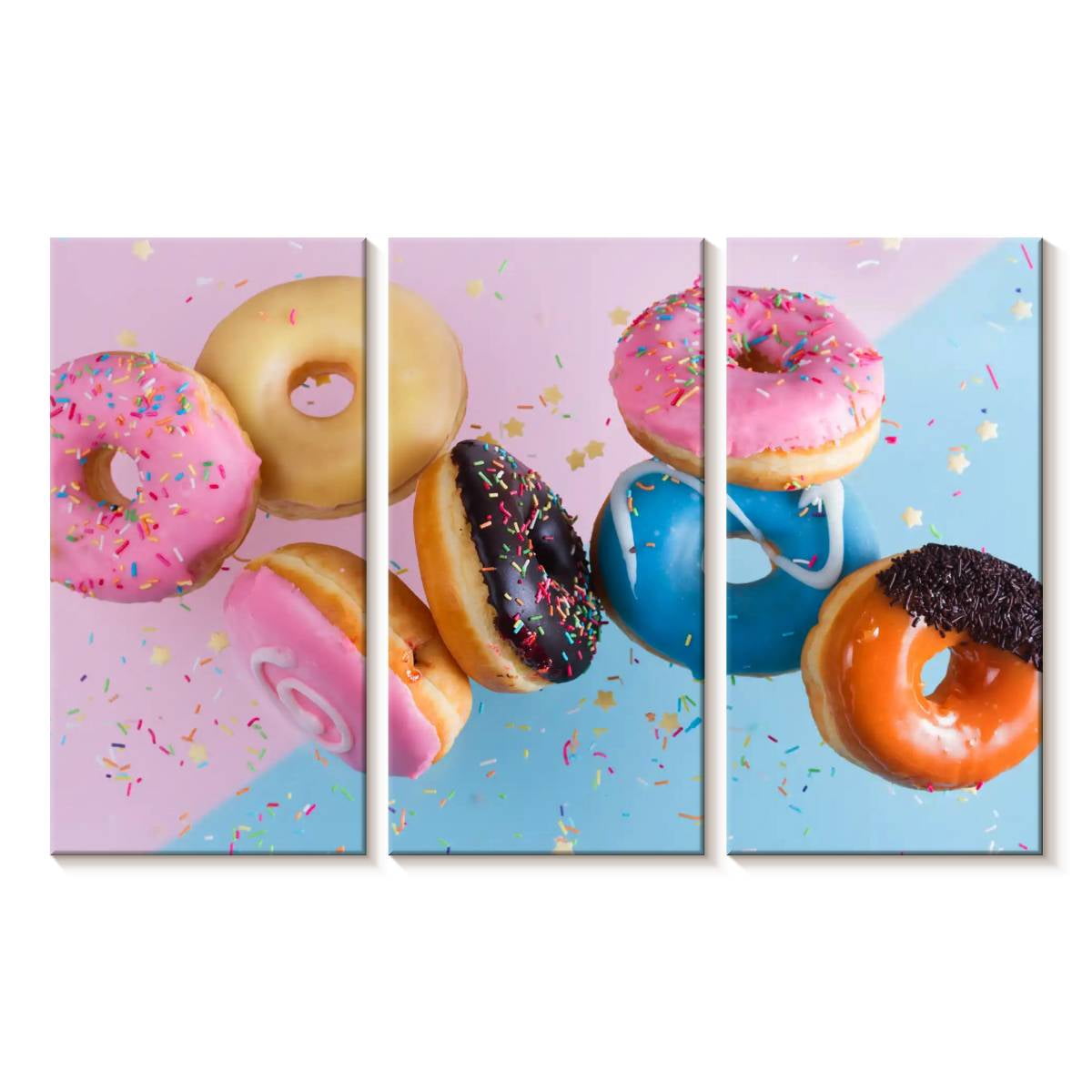 Elephant Stock Doughnut Party Wall Art - Horizontal Multi Panel Canvas ...