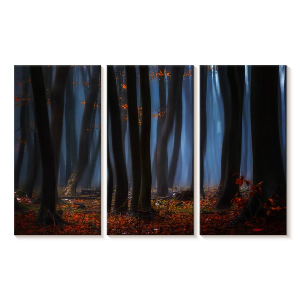 Elephant Stock Dusky Forest Wall Art - Horizontal Multi Panel Canvas ...