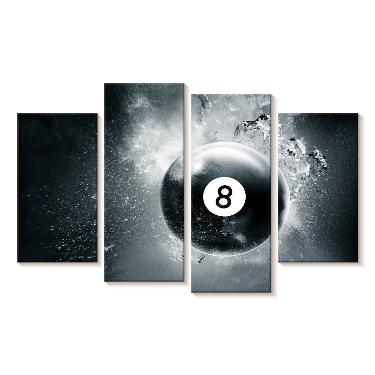 Elephant Stock Eight Ball Water Drop Wall Art - Horizontal Multi Panel ...
