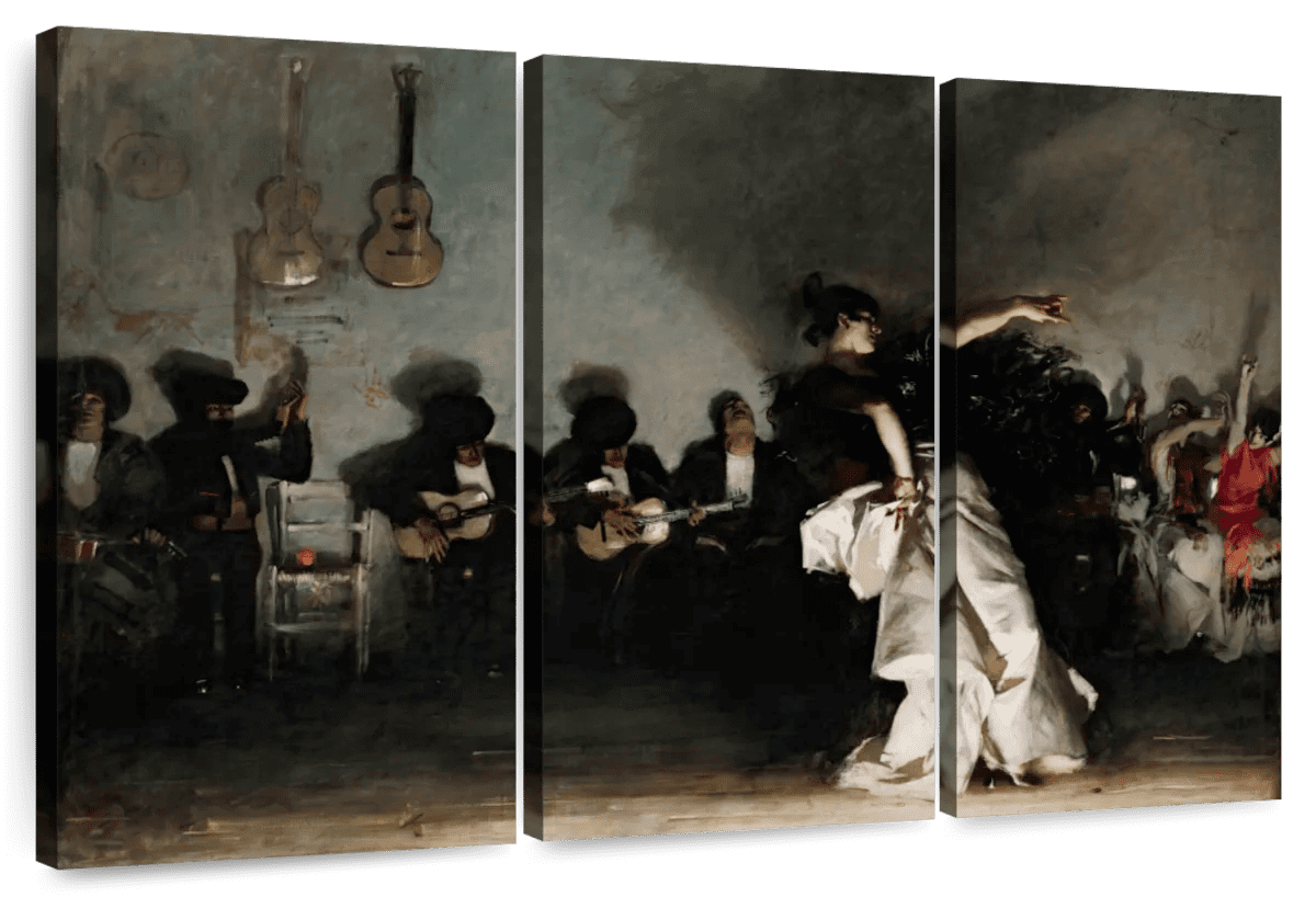 Elephant Stock El Jaleo Wall Art - Horizontal Multi Panel Canvas ...