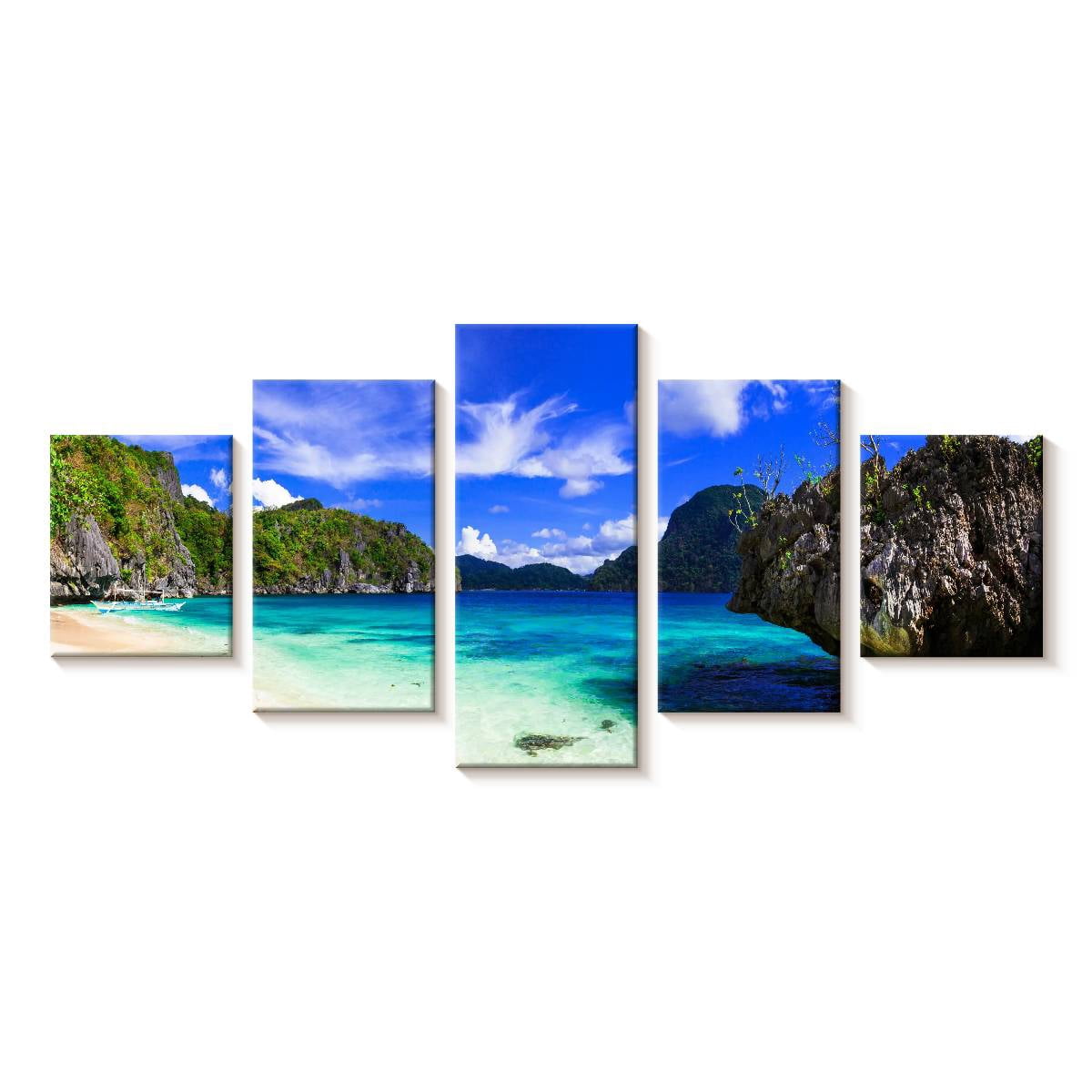 Elephant Stock El Nido Palawan Beach Wall Art - Horizontal Multi Panel ...