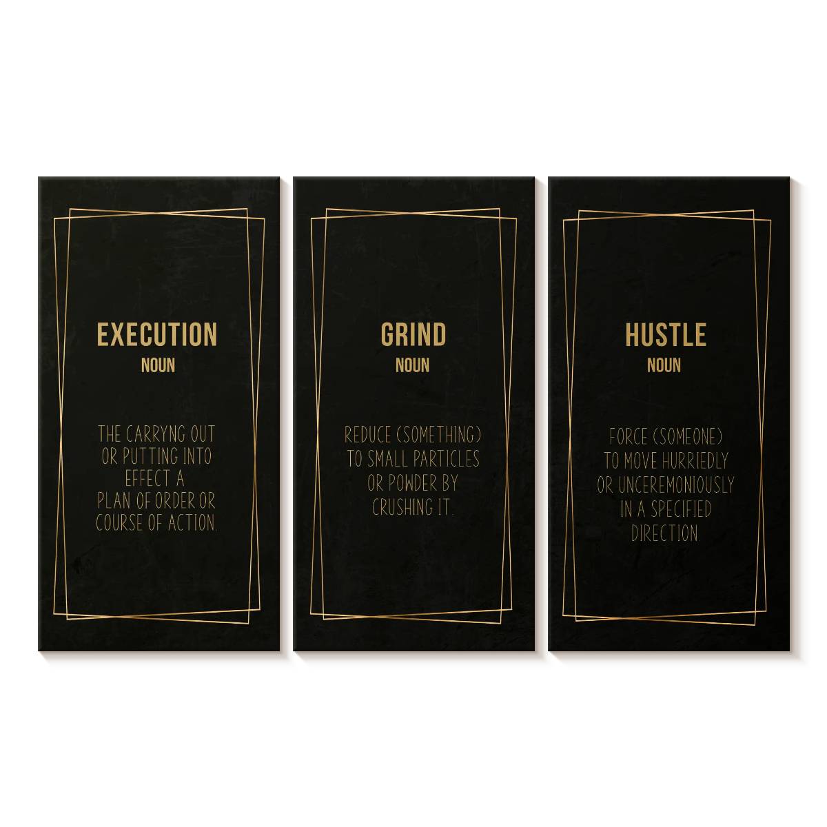 Elephant Stock Execution Grind Hustle Wall Art - Horizontal Multi Panel ...