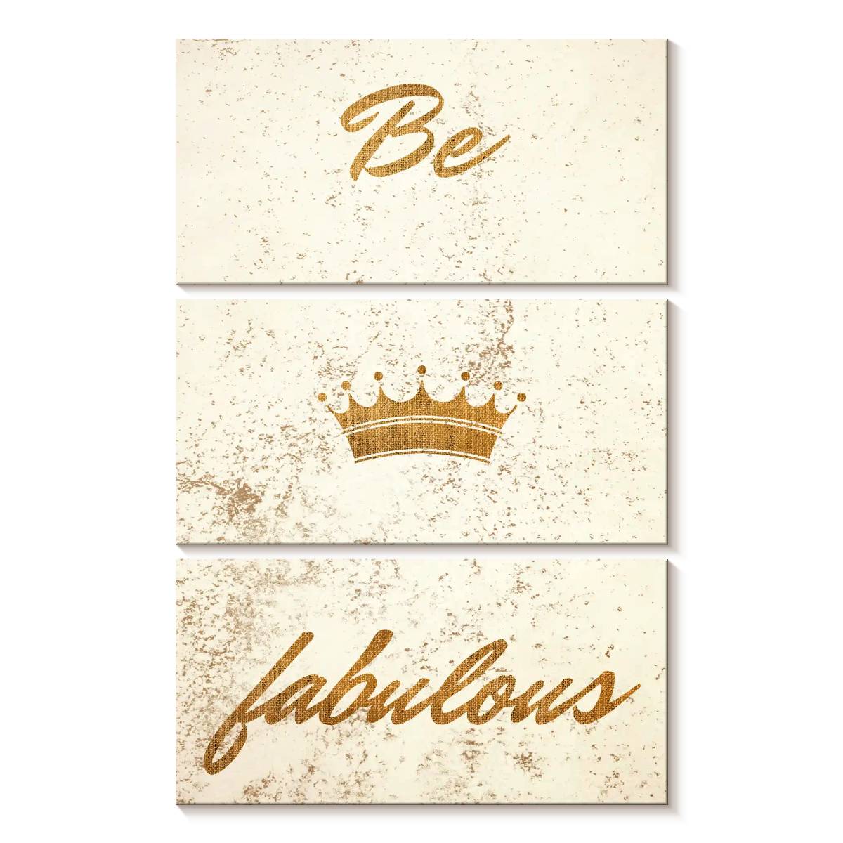 Elephant Stock Be Fabulous Typography Wall Art - Vertical Multi Panel ...