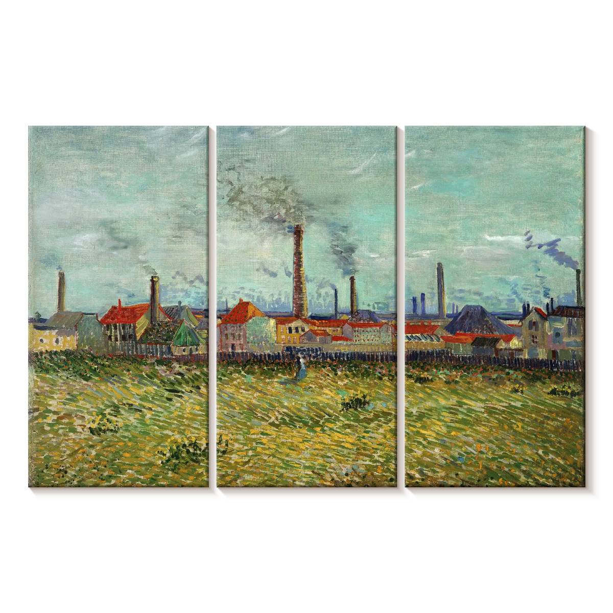 Elephant Stock Factories At Clichy Wall Art - Horizontal Multi Panel ...