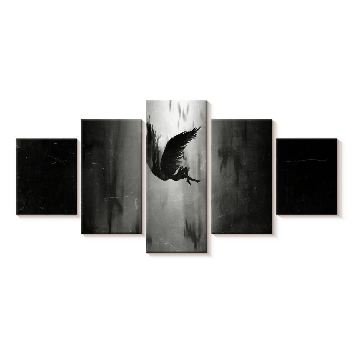 Elephant Stock Fallen Angel Lucifer Wall Art - Horizontal Multi Panel ...