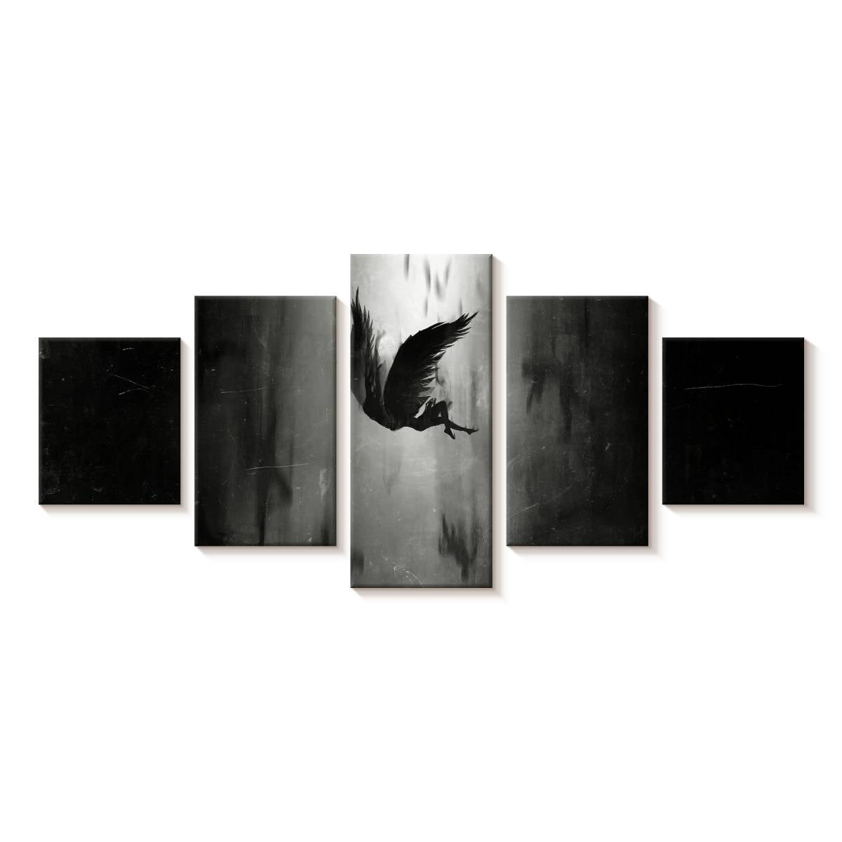 Elephant Stock Fallen Angel Lucifer Wall Art - Horizontal Multi Panel ...