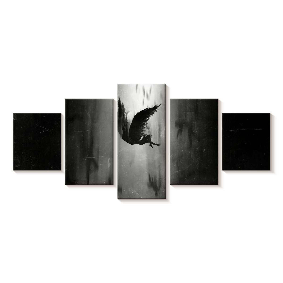 Elephant Stock Fallen Angel Lucifer Wall Art - Horizontal Multi Panel ...