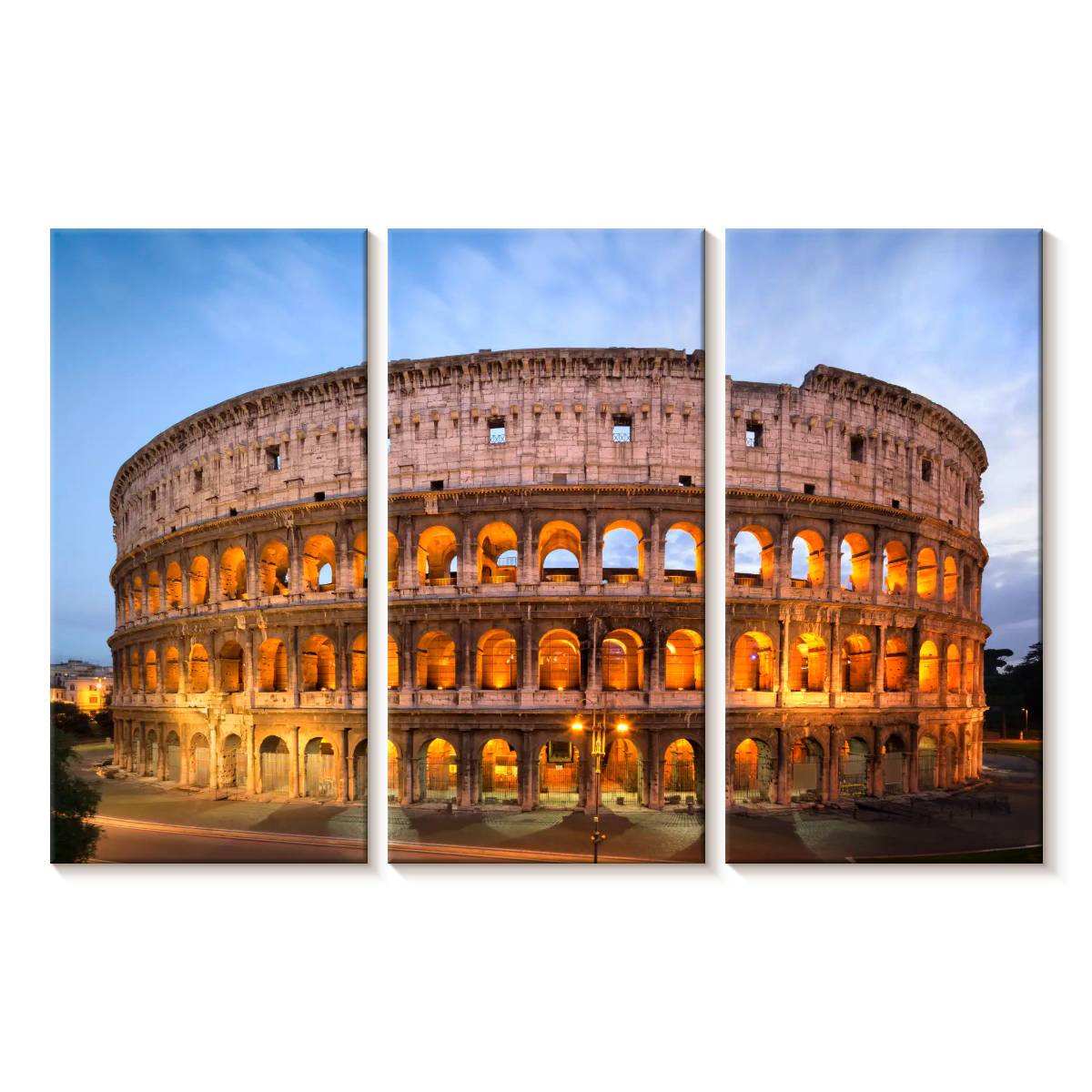 Elephant Stock The Famous Colosseum Wall Art - Horizontal Multi Panel ...