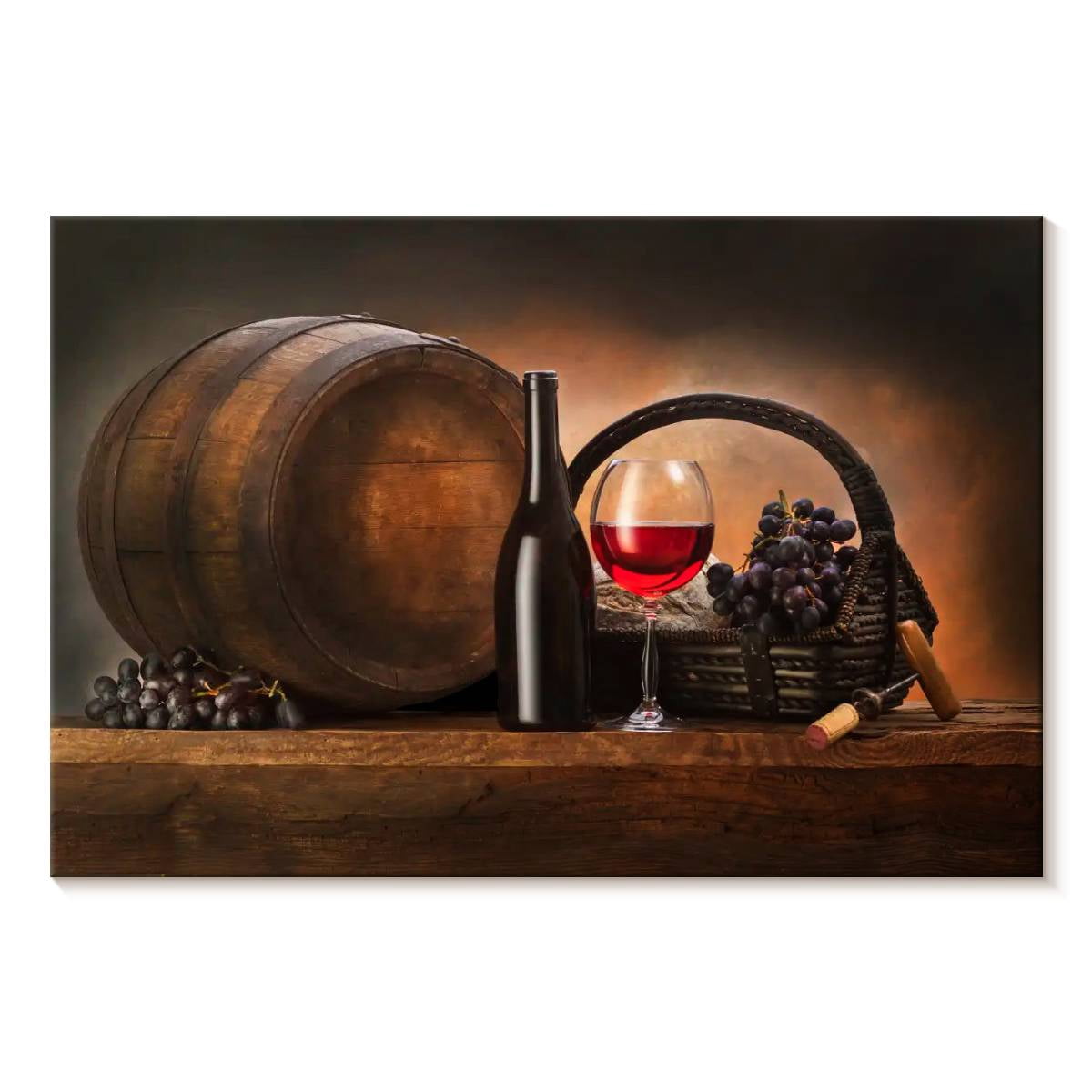Elephant Stock Fancy Red Wine Tasting Wall Art - Horizontal Canvas Wall ...