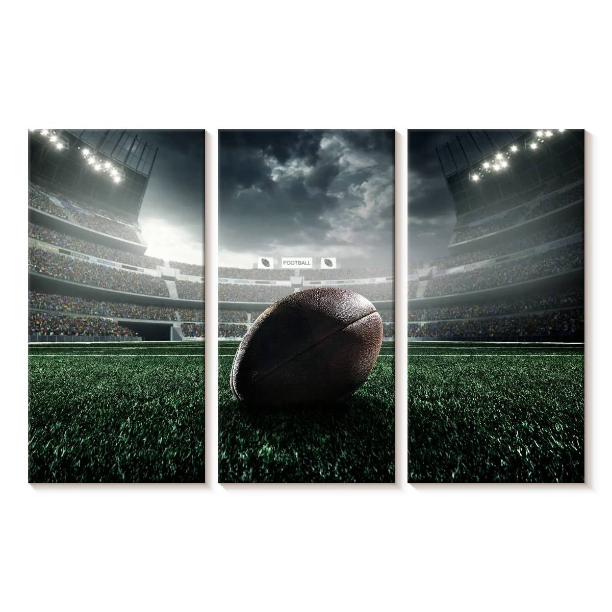 Elephant Stock Football On Field Wall Art - Horizontal Multi Panel ...