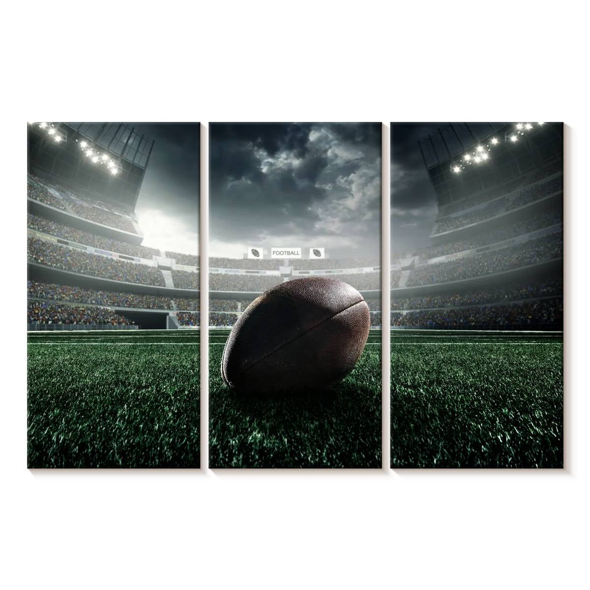 Elephant Stock Football On Field Wall Art - Horizontal Multi Panel ...