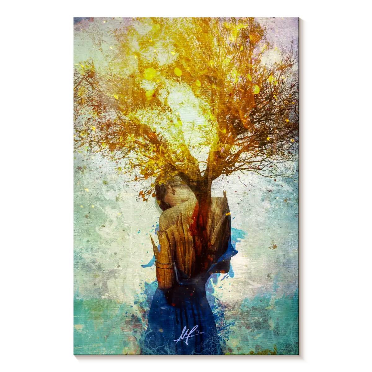 Elephant Stock Forgiveness Wall Art - Vertical Canvas Wall Art - Living ...