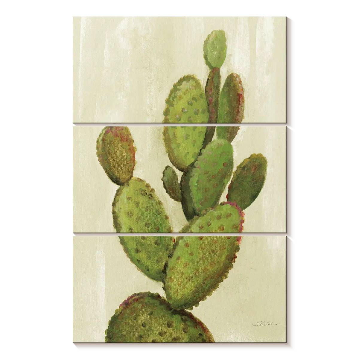 Elephant Stock Front Yard Cactus I Wall Art - Vertical Multi Panel ...