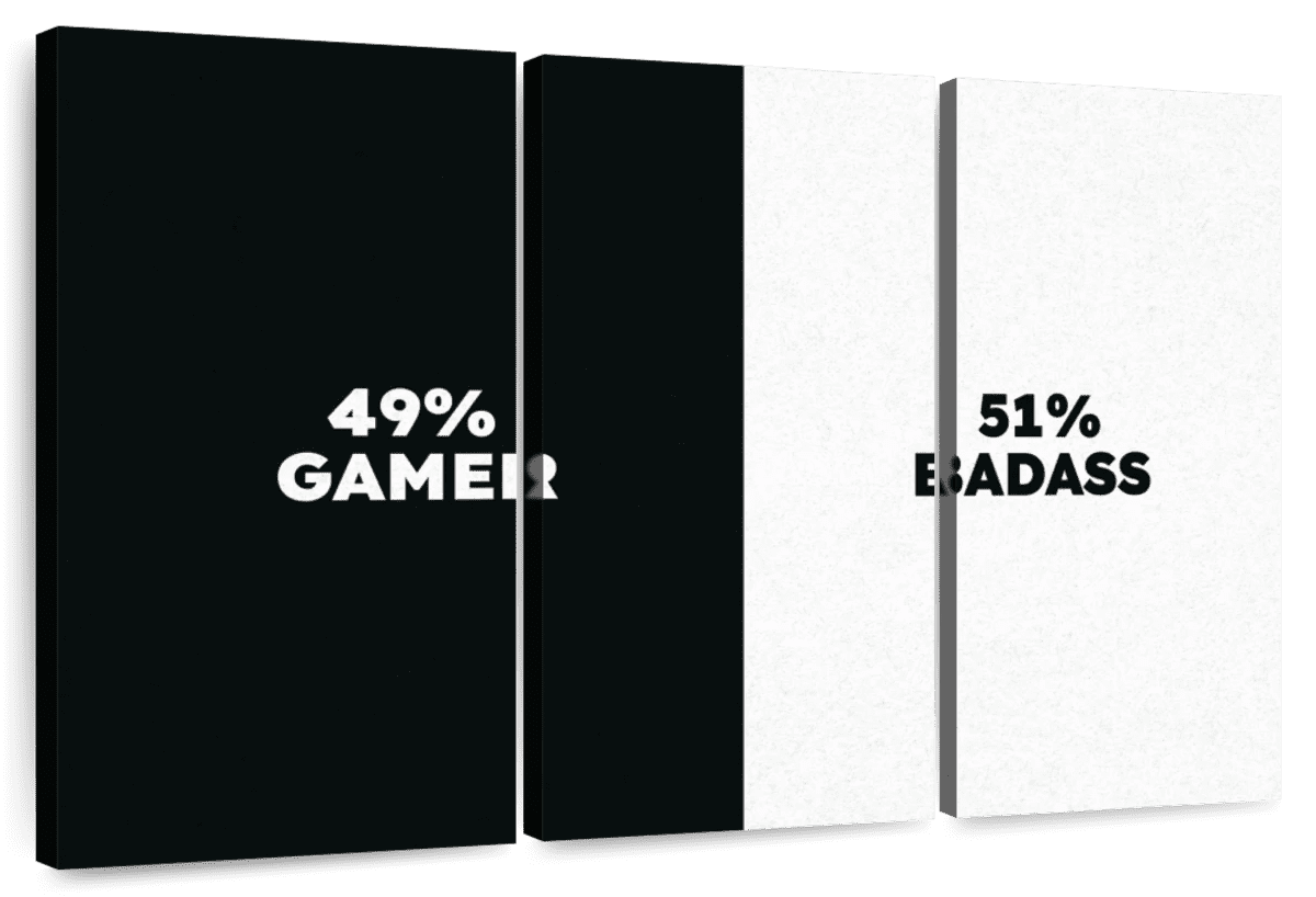 Elephant Stock Gamer Badass Wall Art - Horizontal Multi Panel Canvas ...