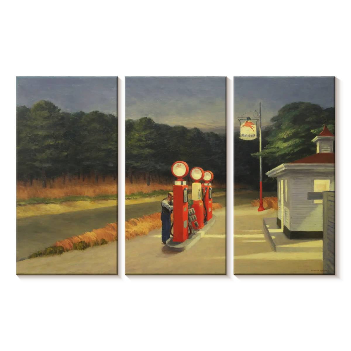 Elephant Stock Gas Wall Art - Horizontal Multi Panel Canvas - Living ...