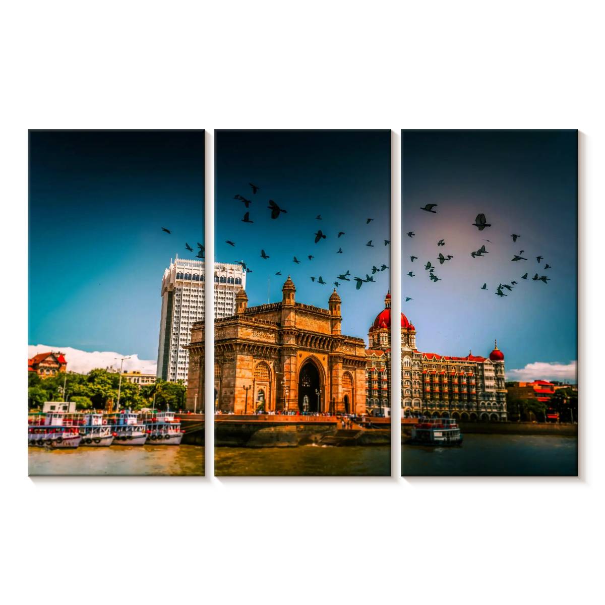 Elephant Stock Gateway Of India Vignette Wall Art - Horizontal Multi ...