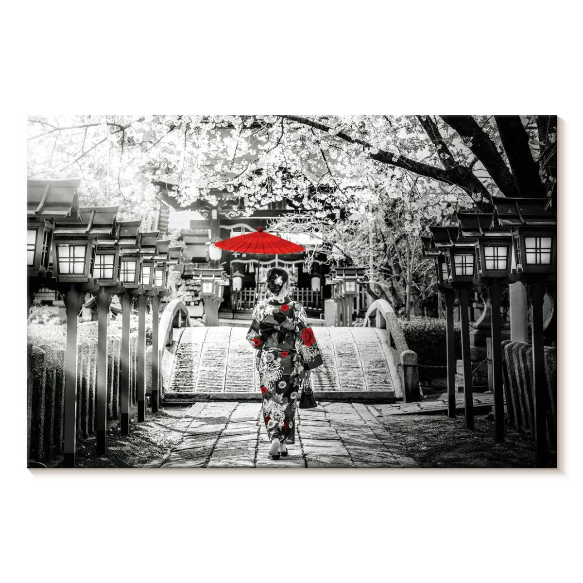 Elephant Stock Geisha Pop Wall Art - Horizontal Canvas Wall Art ...