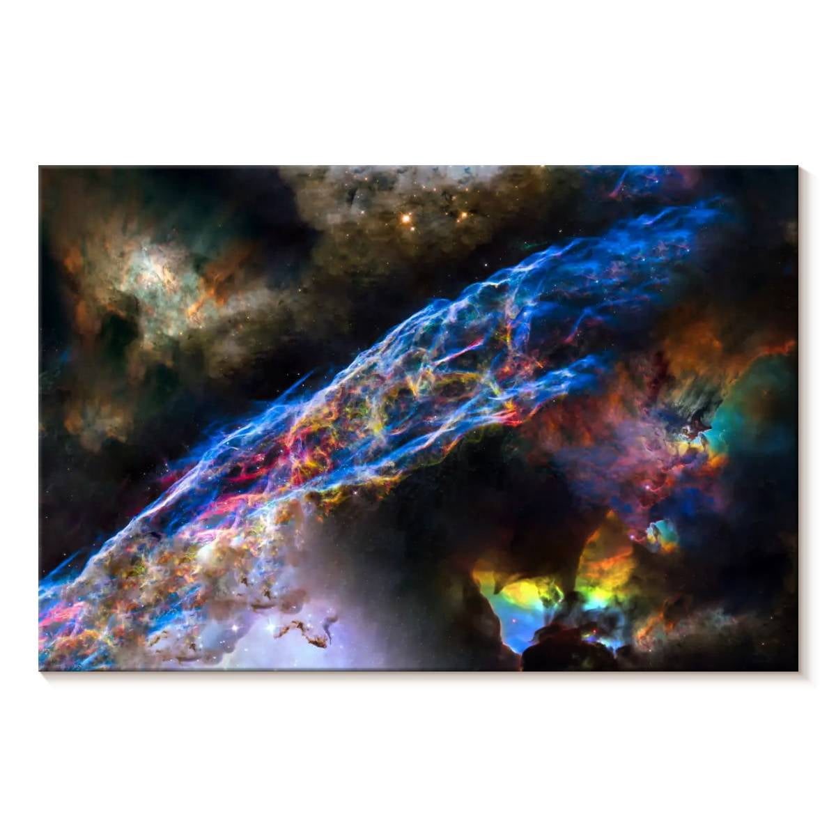 Elephant Stock Glowing Veil Nebula Wall Art - Horizontal Canvas Wall ...